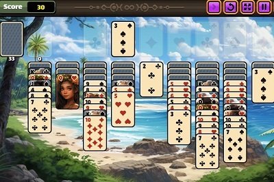 ⭐ Hawaiian Solitaire - jeu en ligne gratuit